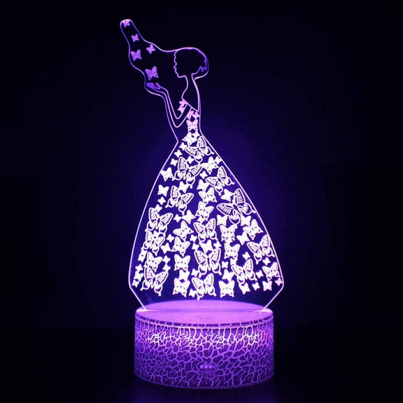Vikakiooze Musical Instrument 3D Night Light LED Colorful 16-Color ...