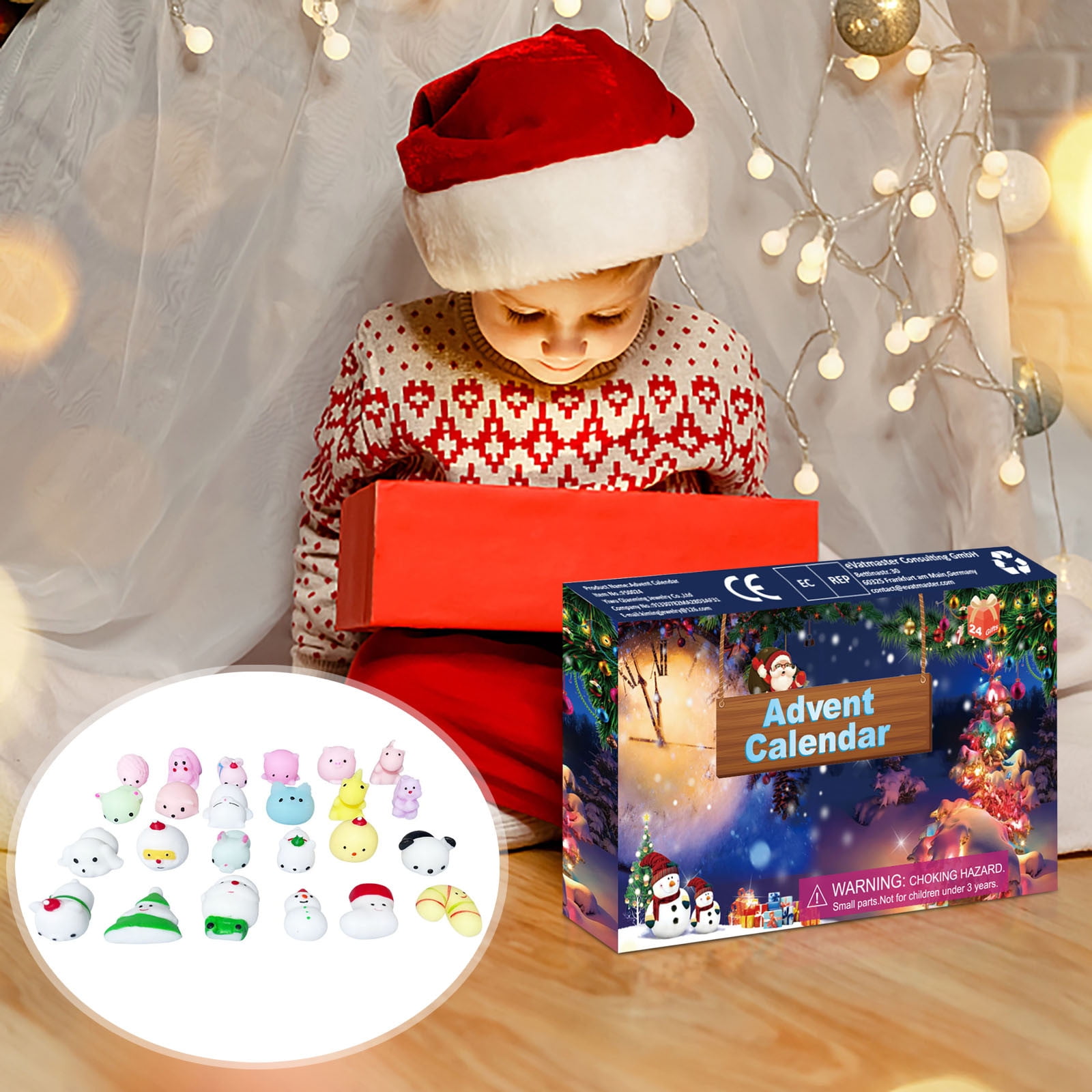 Vikakiooze Christmas Decorations Christmas Advent Calendar 24 Days Toys ...