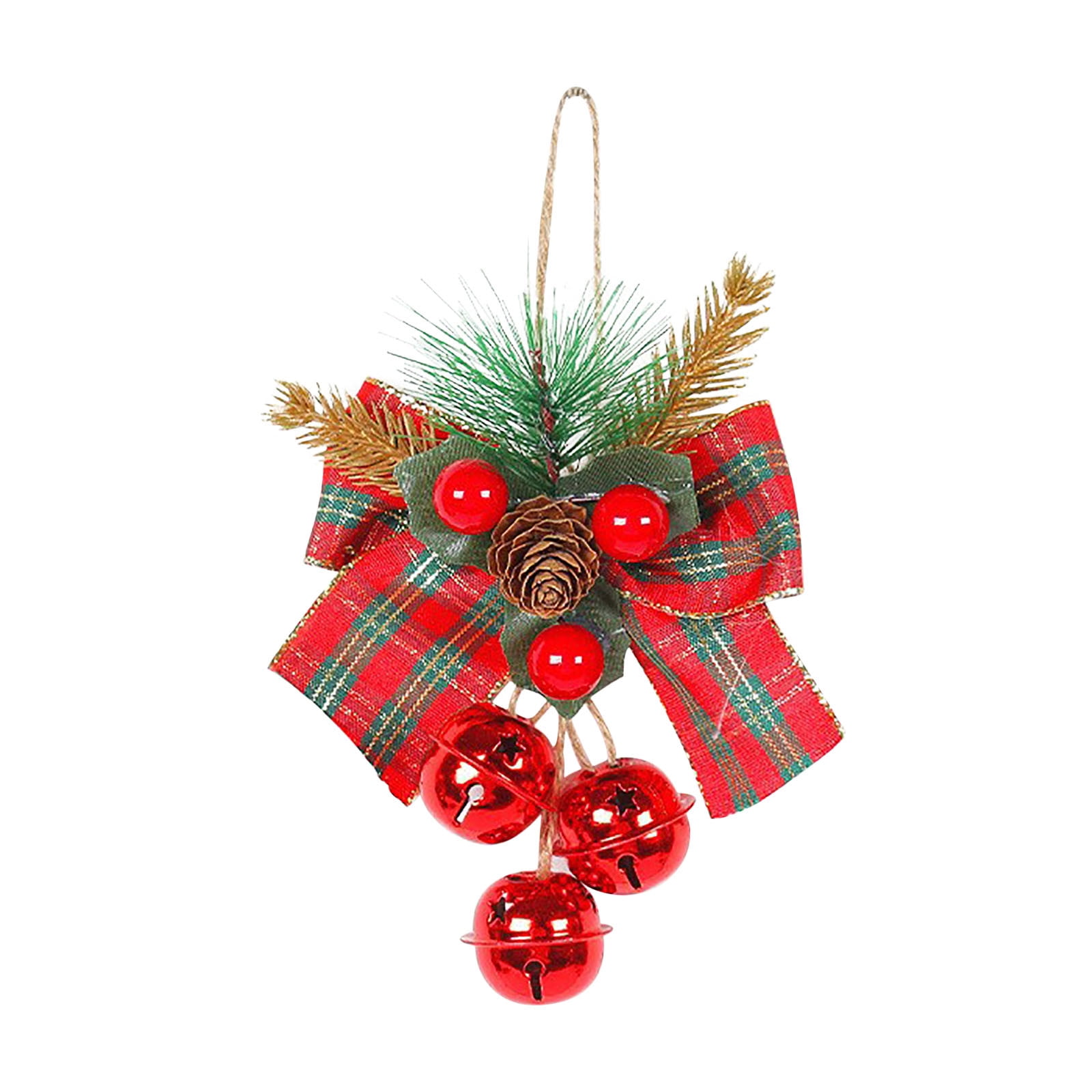 Vikakiooze Christmas Jingle Bells Ornaments Xmas Tree Hanging Bell ...