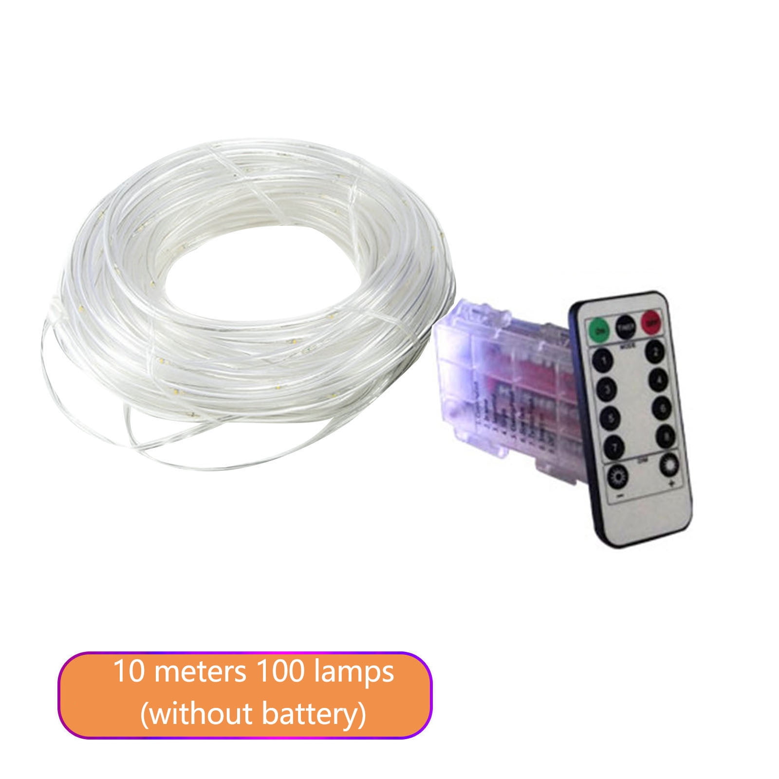 Vikakiooze Christmas Lights Battery Box Remote Control Copper Tube Lamp ...