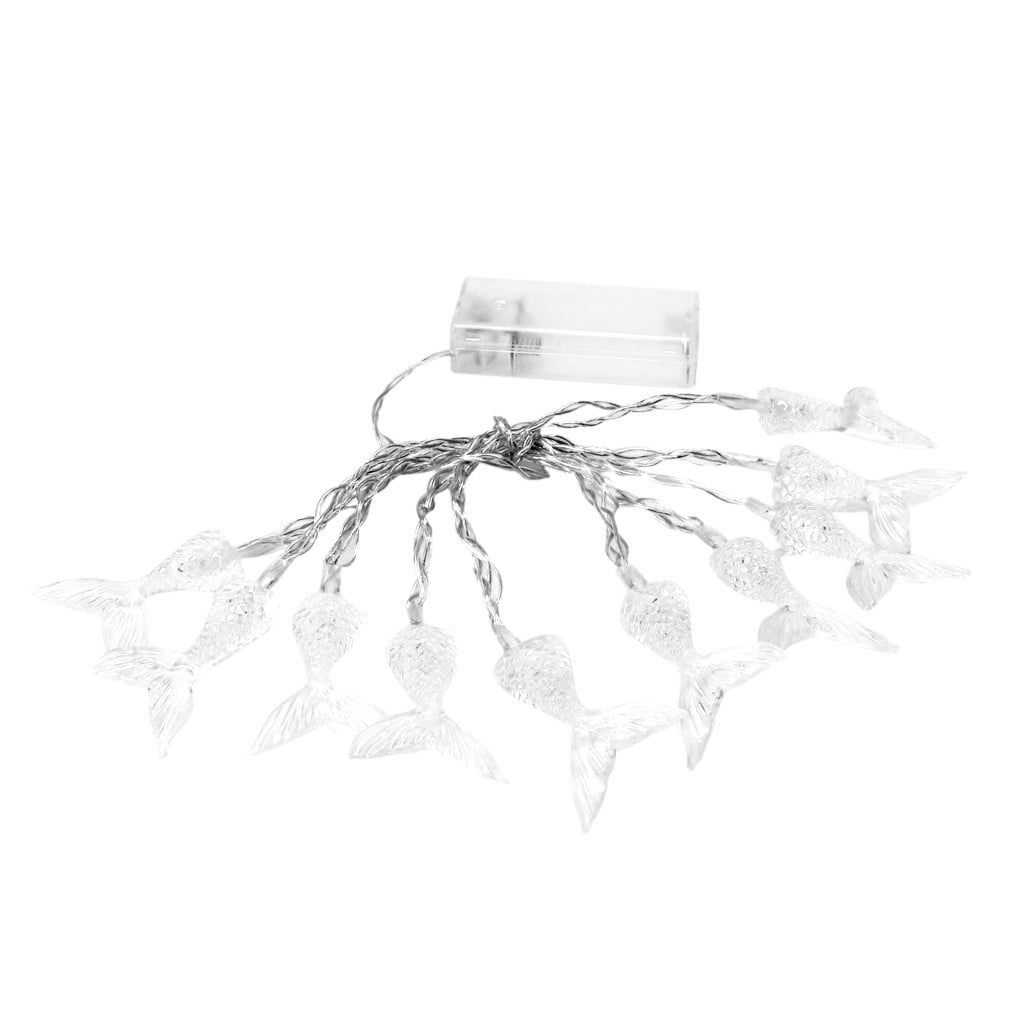 Vikakiooze Christmas Lights Fish Tail Marine Animal Model Light String ...