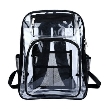 Lksixu Clear Backpack for Adults, Heavy Duty Waterproof PVC Bookbag ...