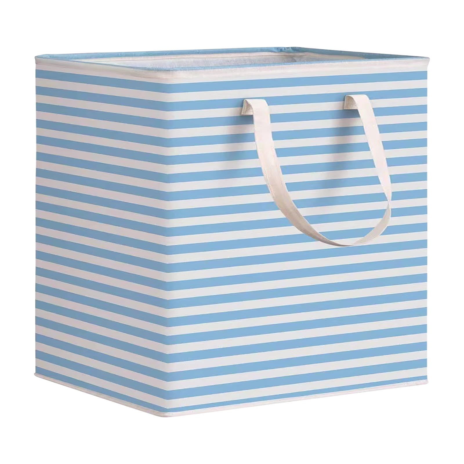 Vikakiooze Collapsible Canvas Fabric Storage Basket With Handles ...