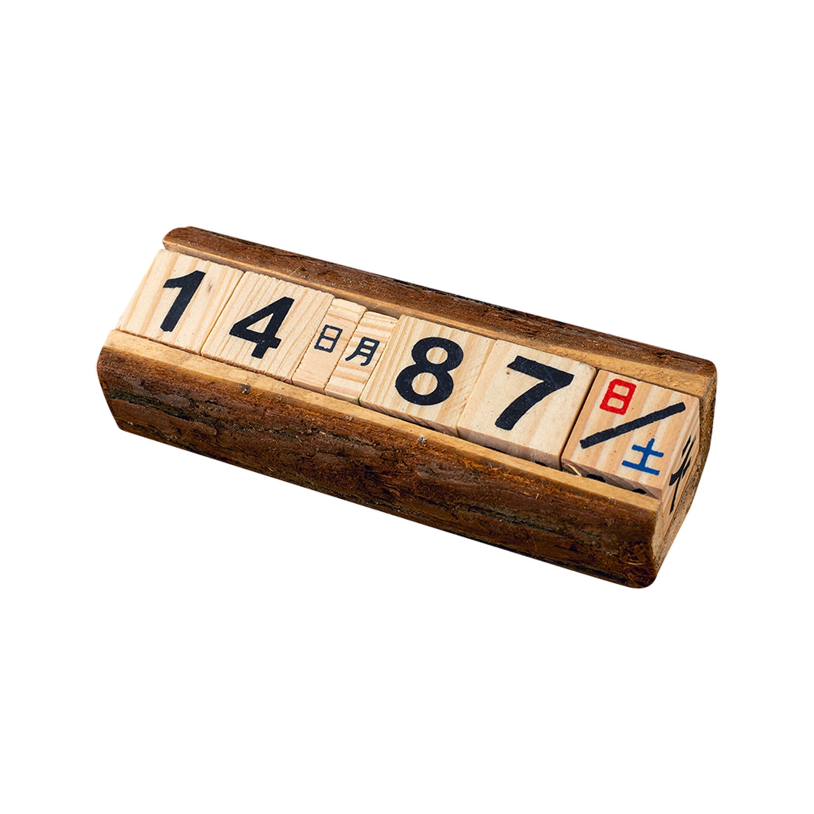 Vikakiooze Desk Calendar 2023-2024, Wooden Block Perpetual Calendar ...