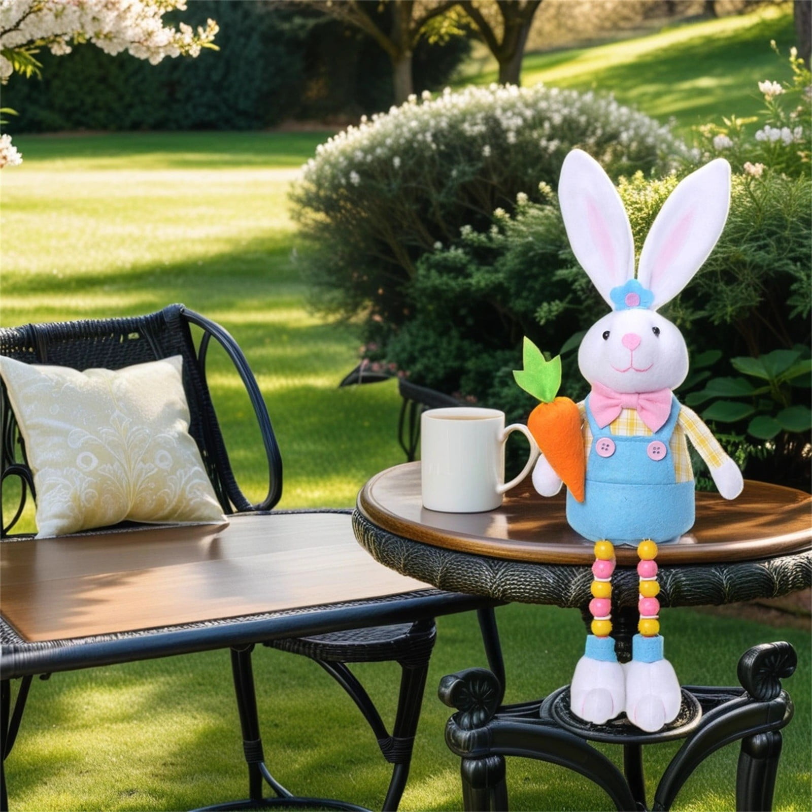 Vikakiooze Easter Bunny Rabbit Shelf Sitters,Dangling Legs Mini Bunny ...