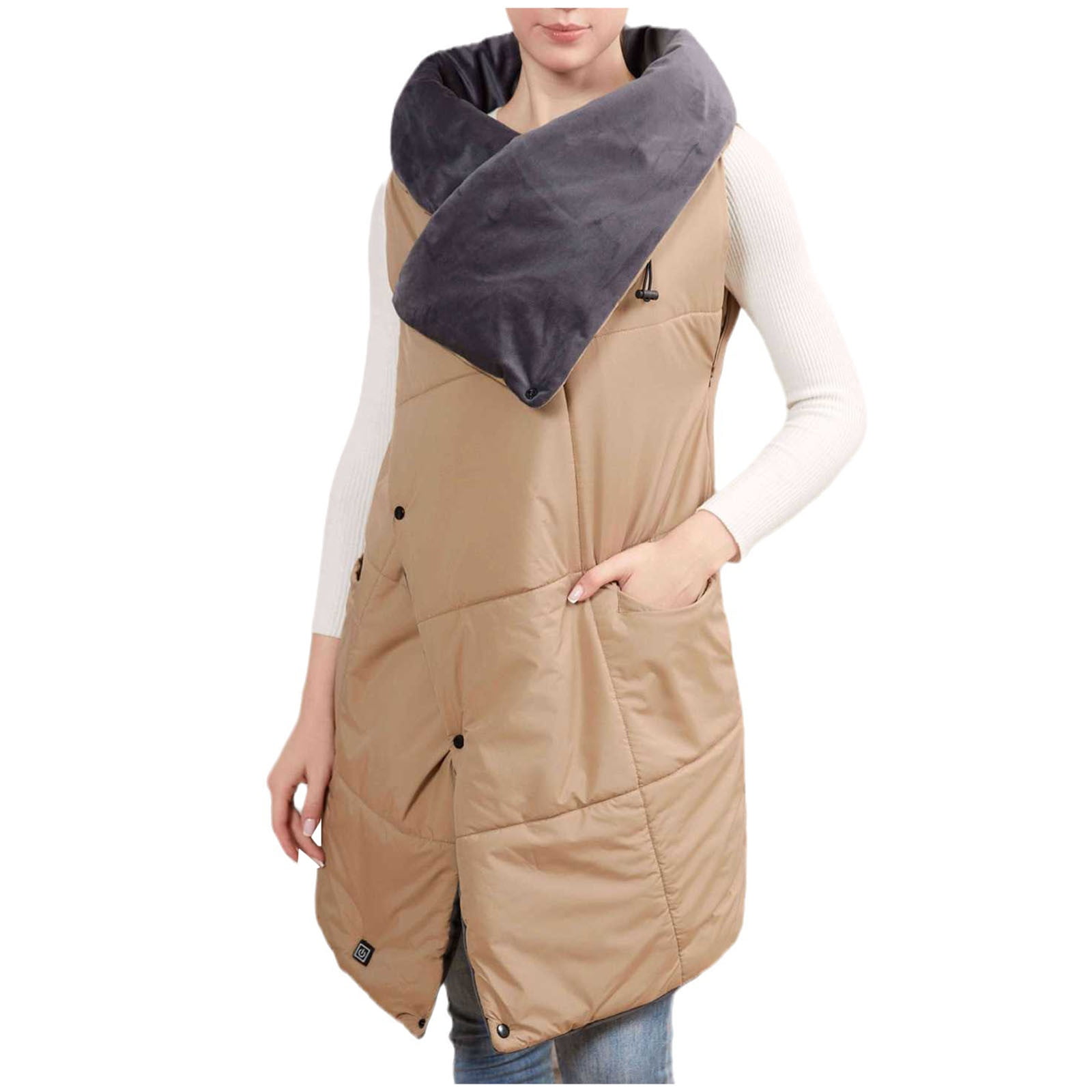 Vikakiooze Electric Wearable Vest Blanket Cover 3 Adjustable Heating ...