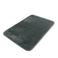 Mainstays 2 Piece Black Memory Foam Bath Rug Set, Available in Multiple ...