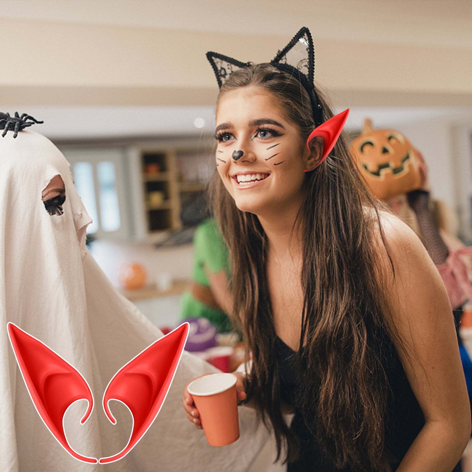 Vikakiooze Halloween Party Favors Halloween Ears Christmas Angel Fake ...