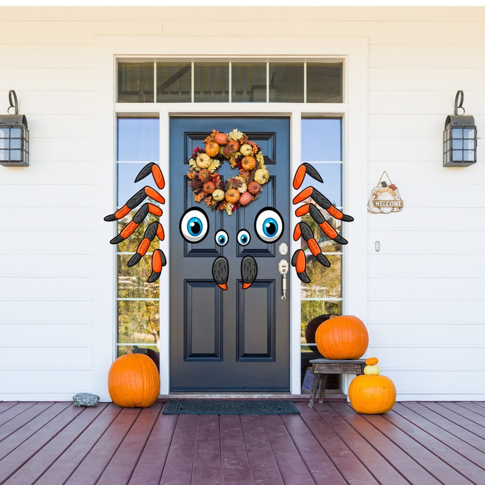 Vikakiooze Halloween Tree Halloween Face Decorations Stickers Outdoor ...