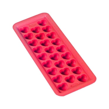 Mainstays Plastic Ice Cube Tray with 14 Ice Cube Molds and Removable ...