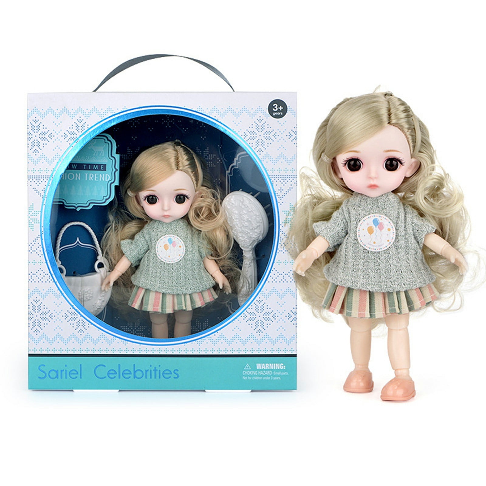 Vikakiooze Home Decor , 16cm Moveable Mini Fashion Doll DIY Toys With ...