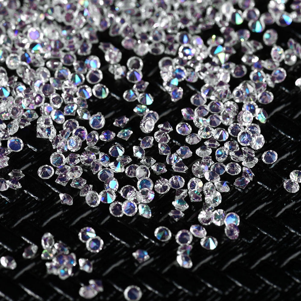 Vikakiooze Home Decor 3000Pcs 2MM DIY Diamond Table Confetti Clear ...