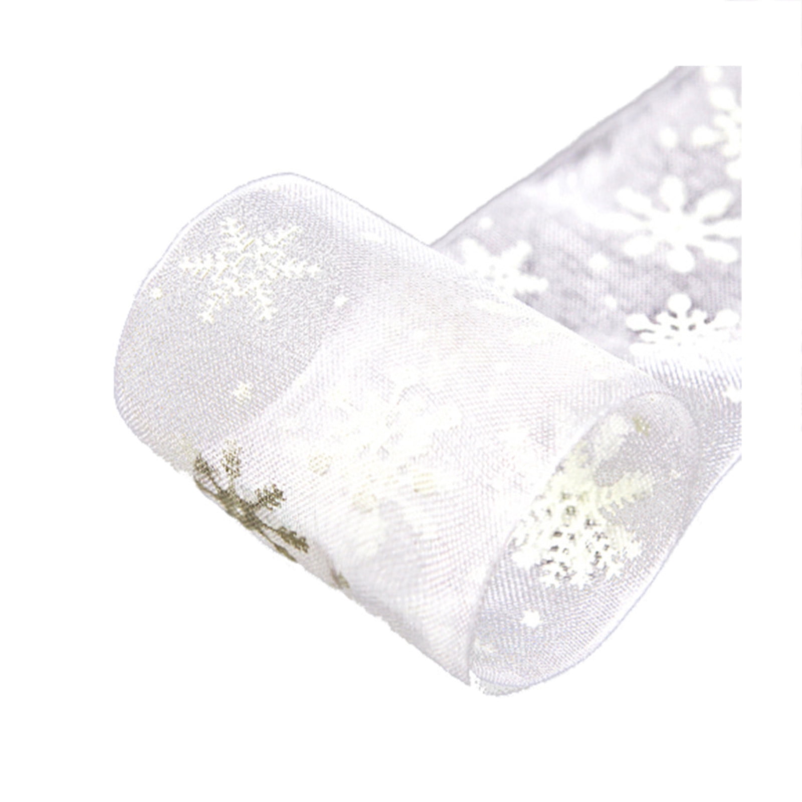 Vikakiooze Home Decor Christmas Snowflake Snow Gauze Ribbon Holiday ...