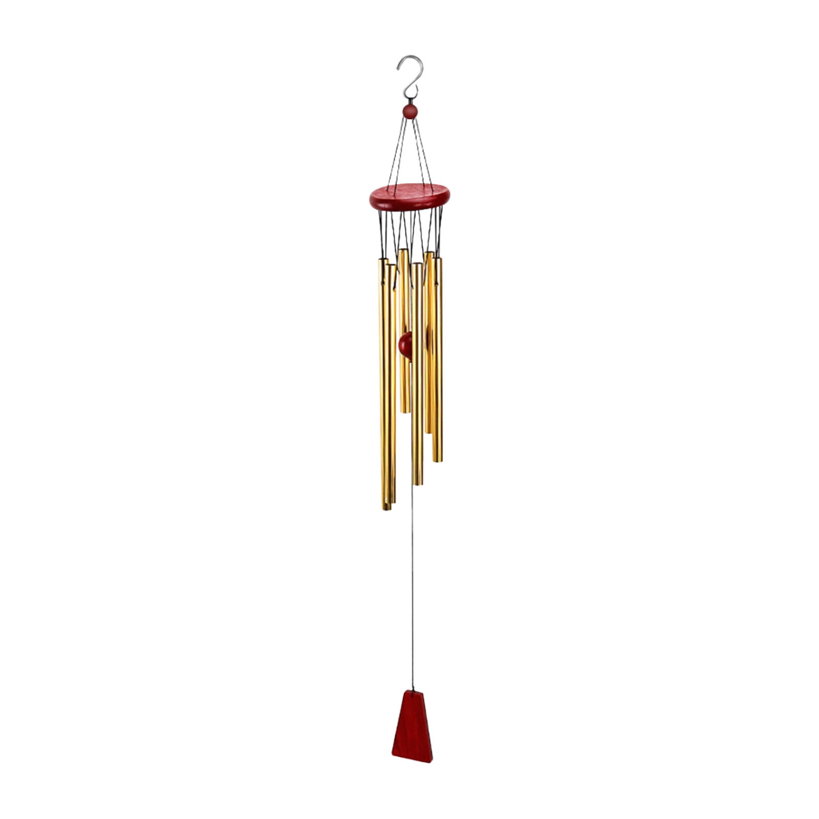 Vikakiooze Home Decor Creative Wood Metal Multi-tube Wind Chime Car ...