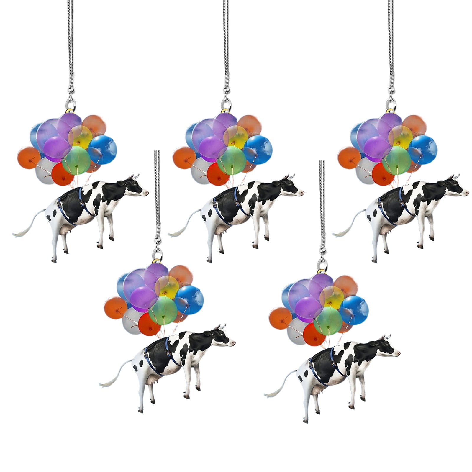 Vikakiooze Home Decor , Cute Cows Car Hanging Ornament with Colorful ...