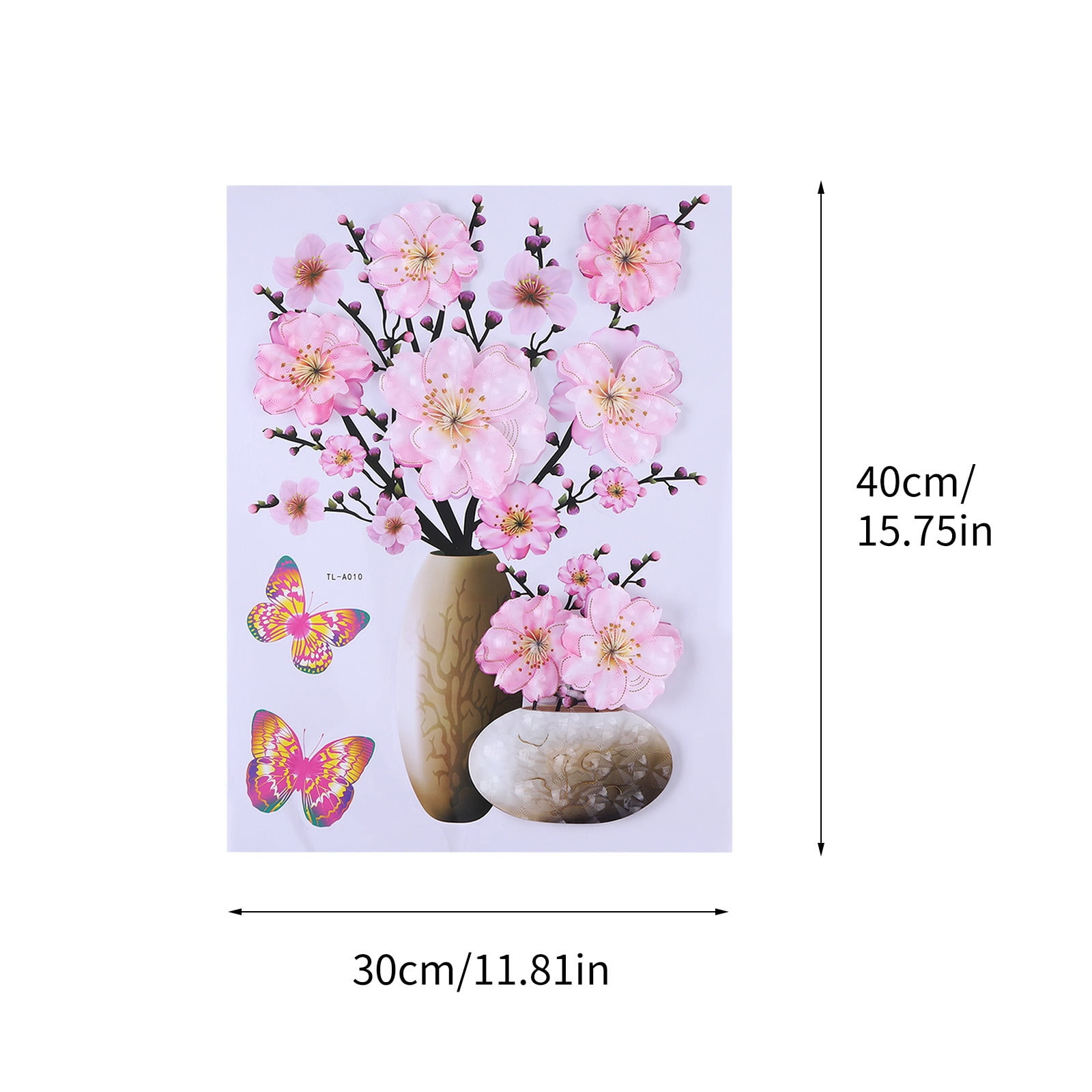 Vikakiooze Home Decor , DIY Plant Vase 3D Stereo Stickers Self-Adhesive ...