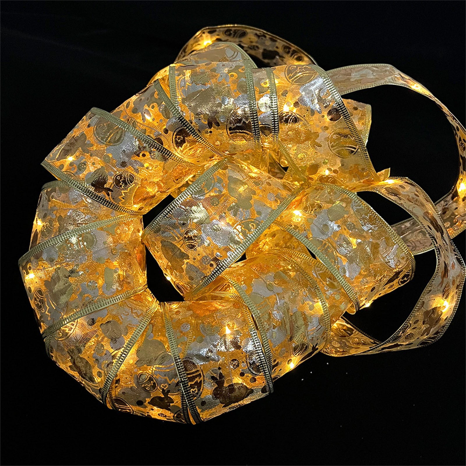 Vikakiooze Home Decor , Easter Decoration LED Ribbon Lights Easter Tree ...