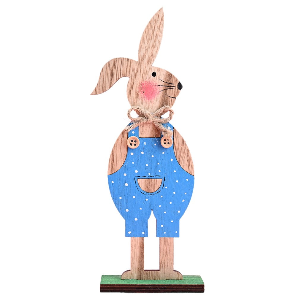 Vikakiooze Home Decor , Easter Decorations Wooden Rabbit Shapes ...