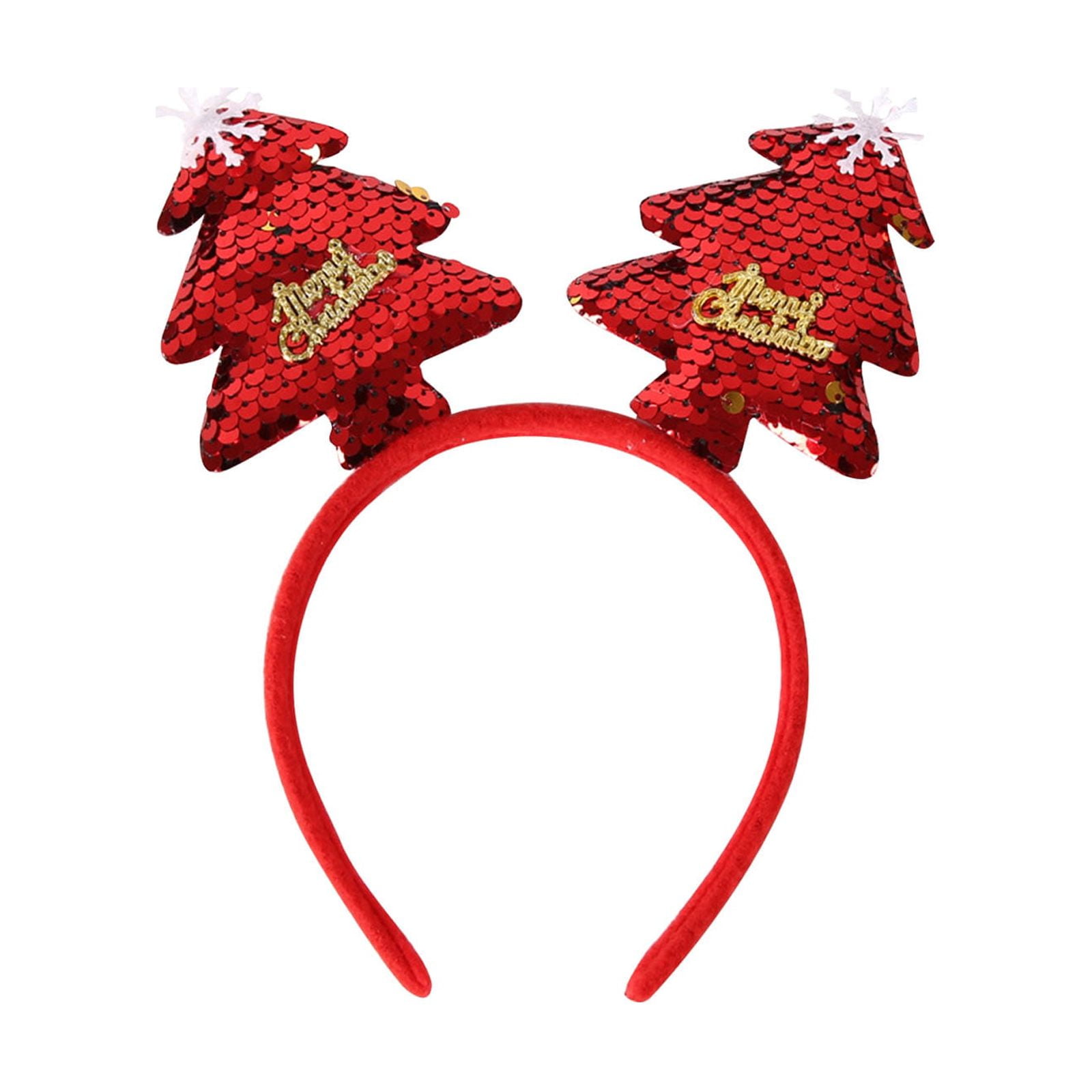 Vikakiooze Home Decor Hot Christmas Headband Santa Party Decor Double ...
