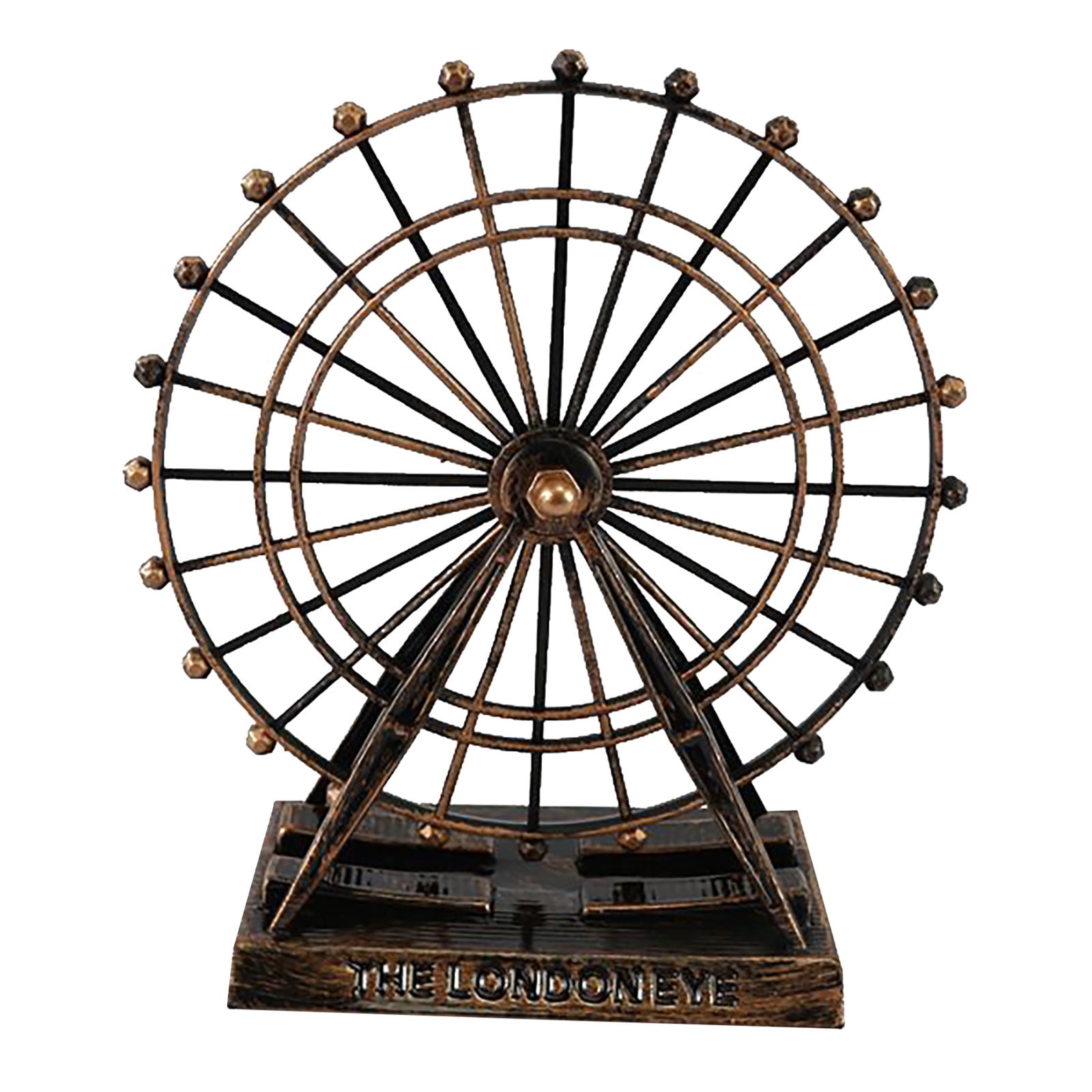 Vikakiooze Home Decor , Metal Rotatable Ferris Wheel Statue Decor ...
