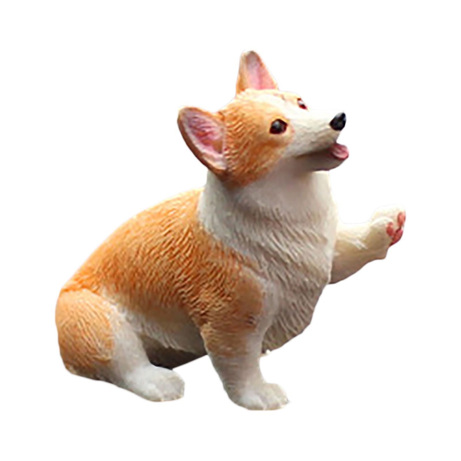Vikakiooze Home Decor Mini Corgi Cute Decoration Simulation Puppy Model ...