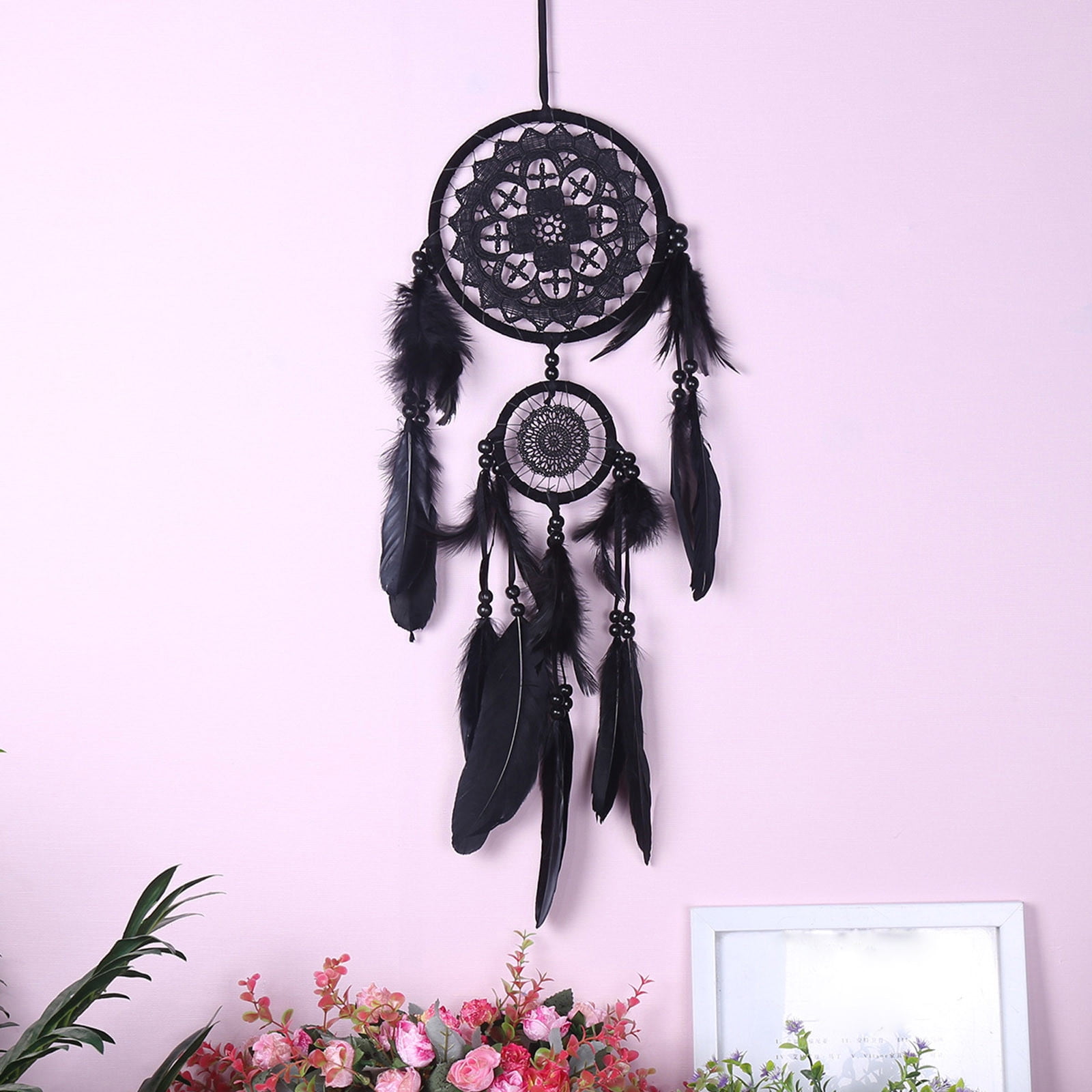 Vikakiooze Home Decor Under $5, Home Decoration Black Feather Net ...