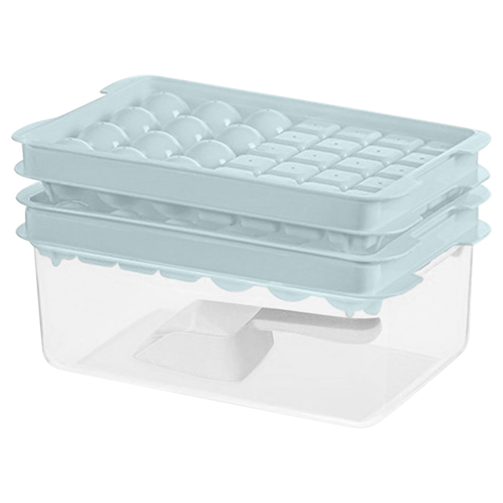 Vikakiooze Ice Cube Tray with Lid Two In One Ice, Square Shaped Ice ...