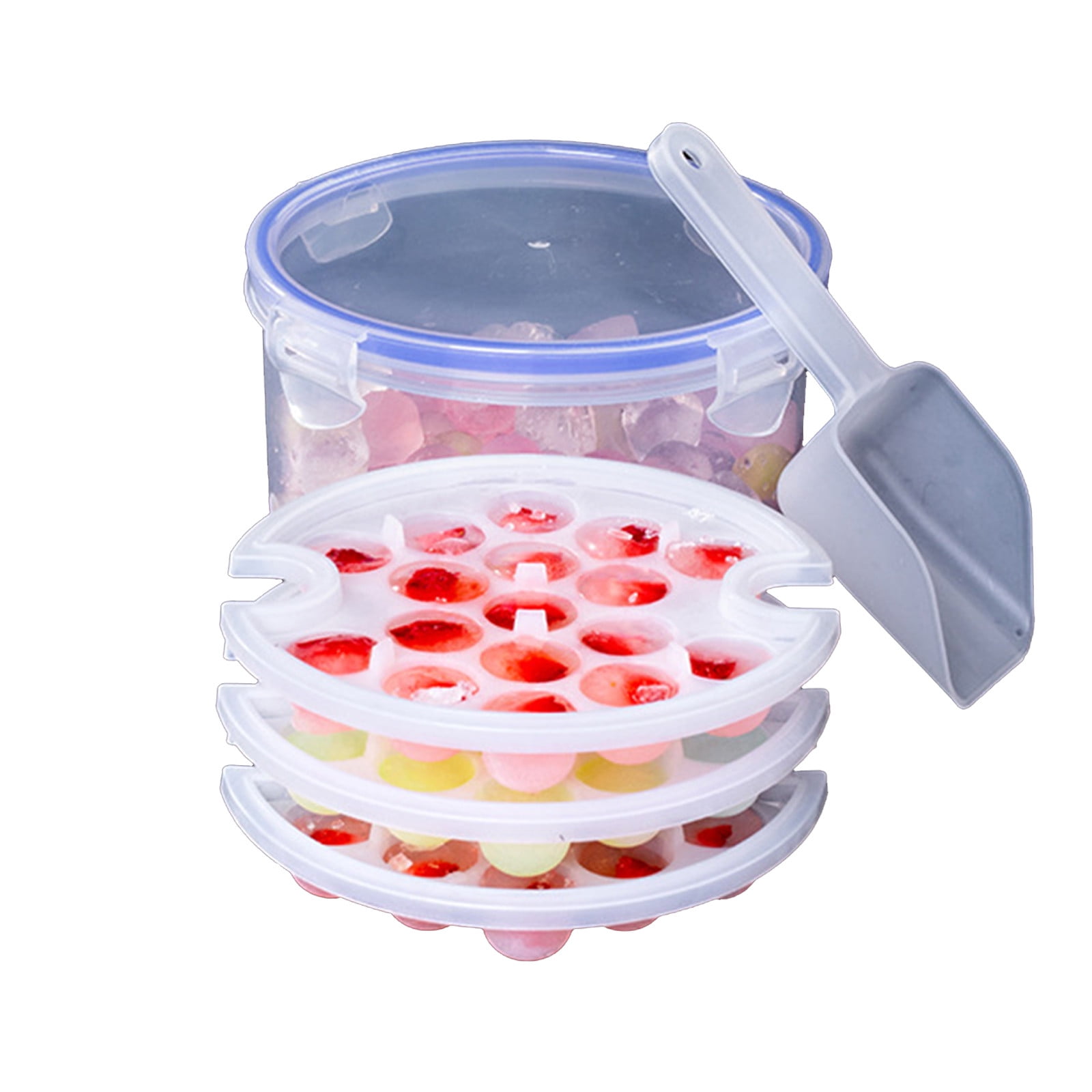 Vikakiooze Ice Tray Ice Box Ice Cubes Household Ice Maker Refrigerator ...