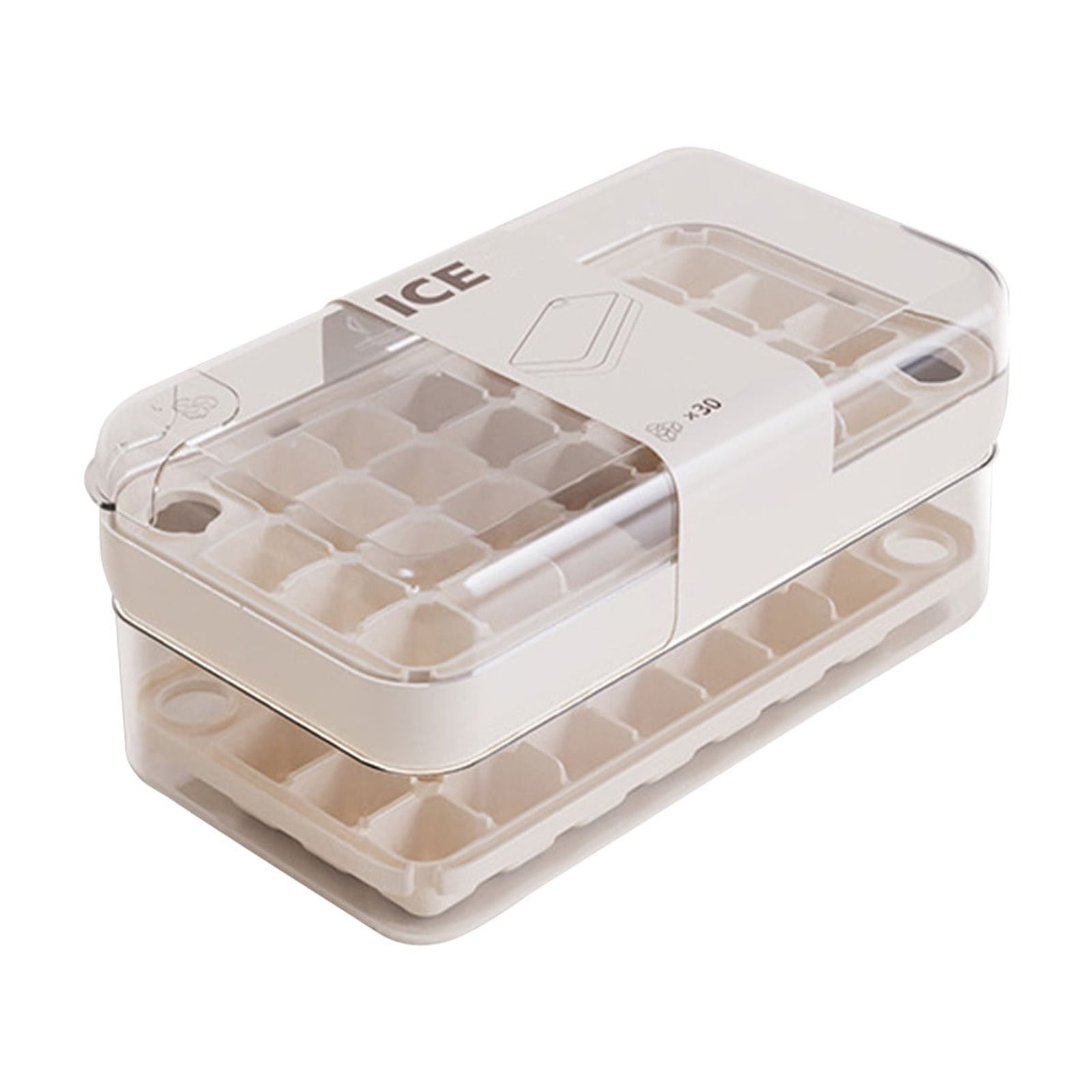 Vikakiooze Ice Tray Ice Molds With Lid And Bin For Chilling Cocktails ...