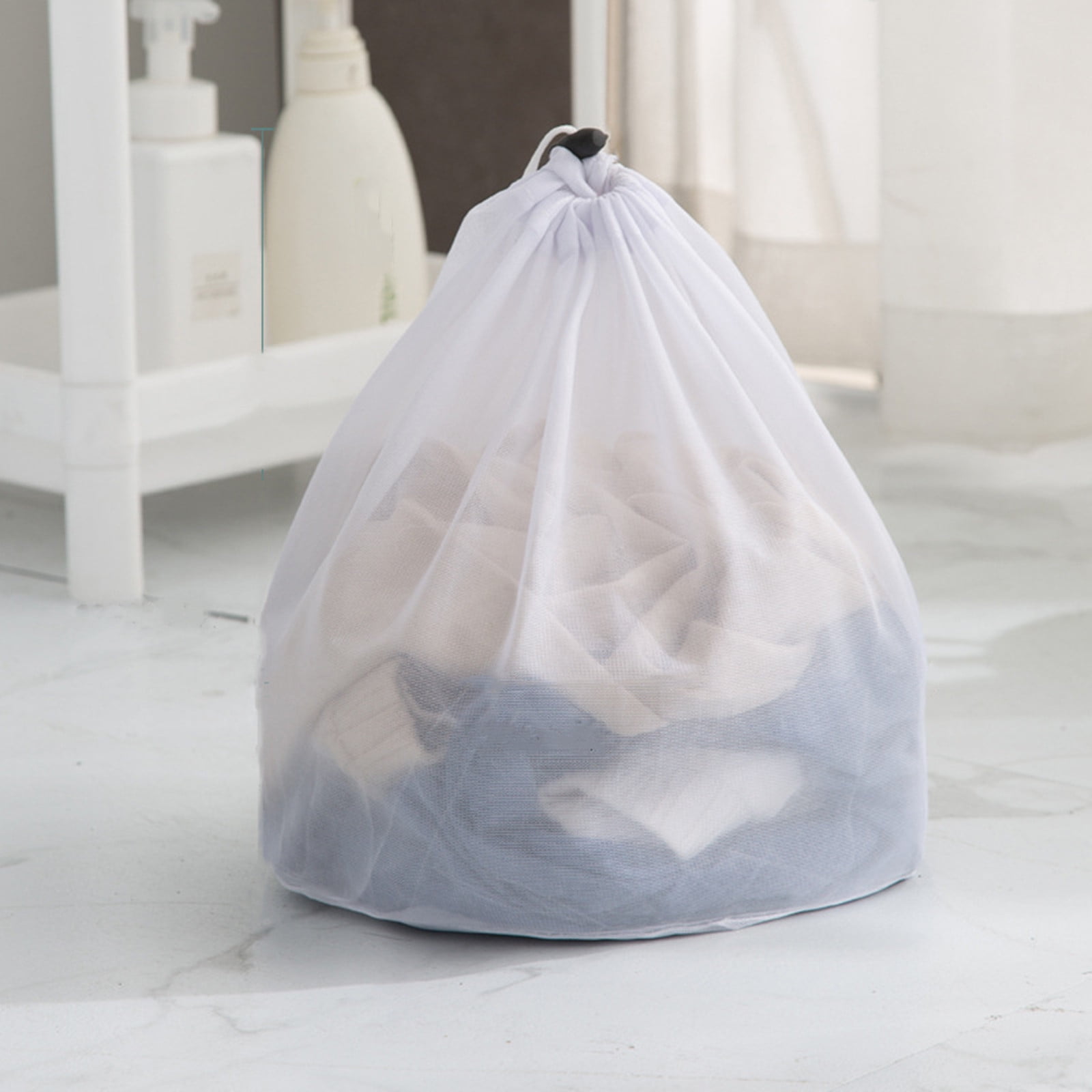 Vikakiooze Large Laundry Bag, Mesh Laundry Bags With Drawstring ...