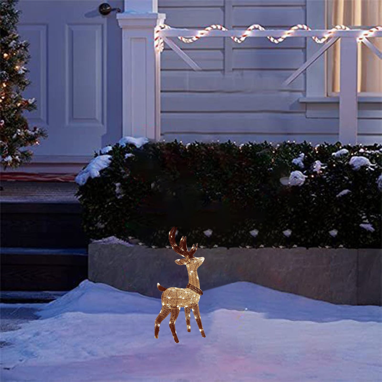 Vikakiooze 2023 Promotion on sale, Lighted Christmas Deer, Glittering ...