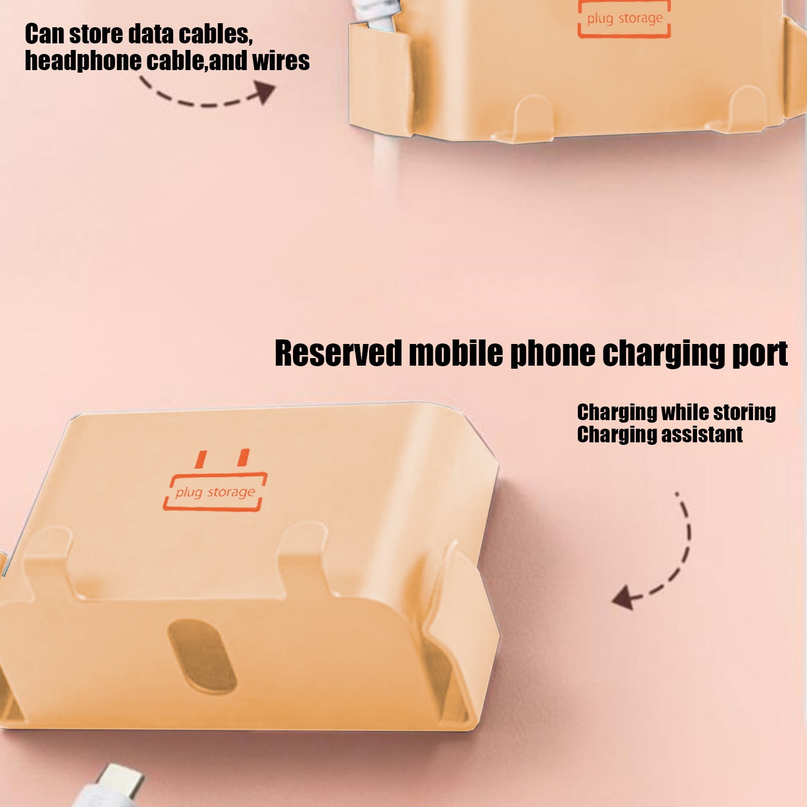 Vikakiooze Mobile Phone Storage Rack Storage Box Wall Mounted TV ...