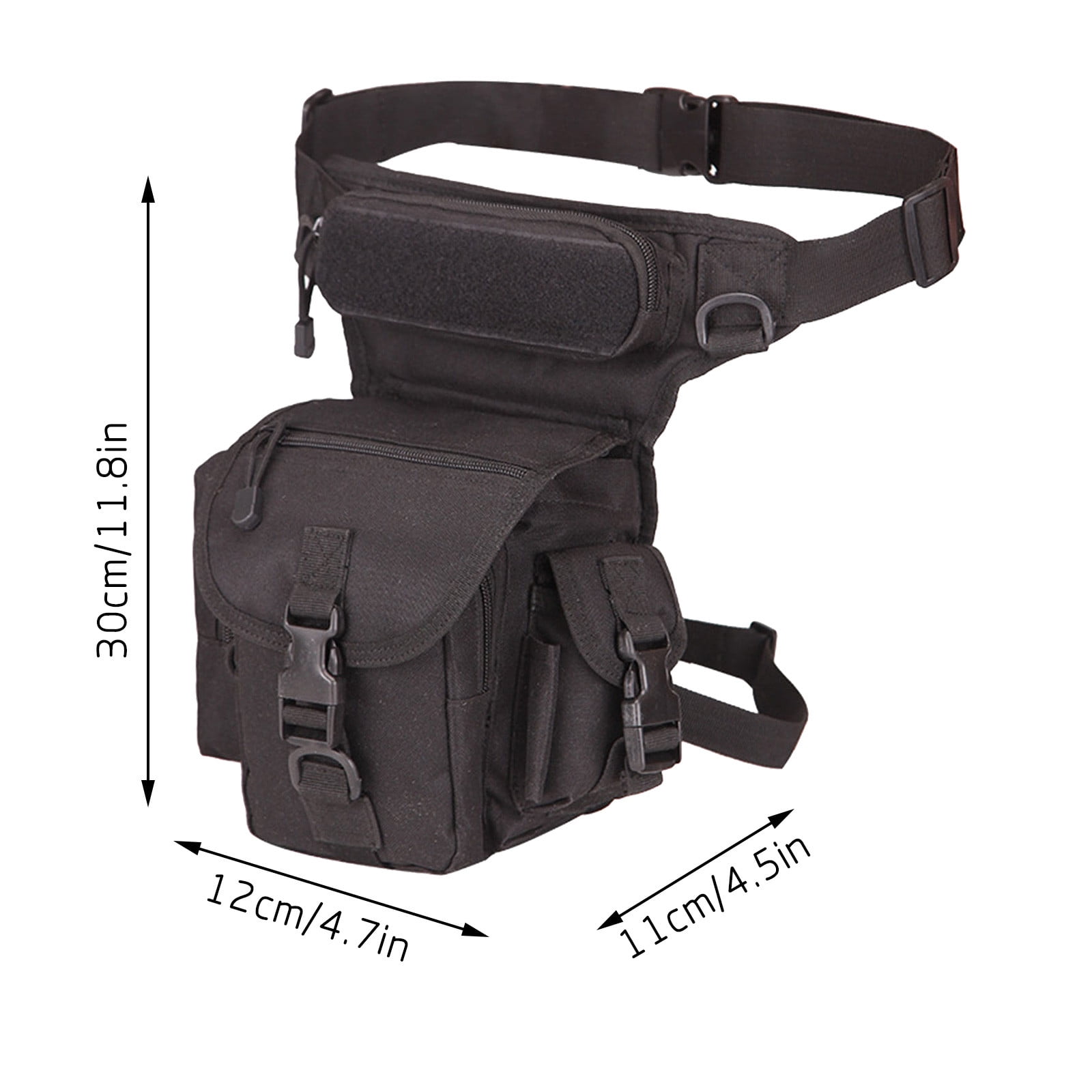 Vikakiooze Nylon Fanny Pack for Men Women with Compartment, Water ...