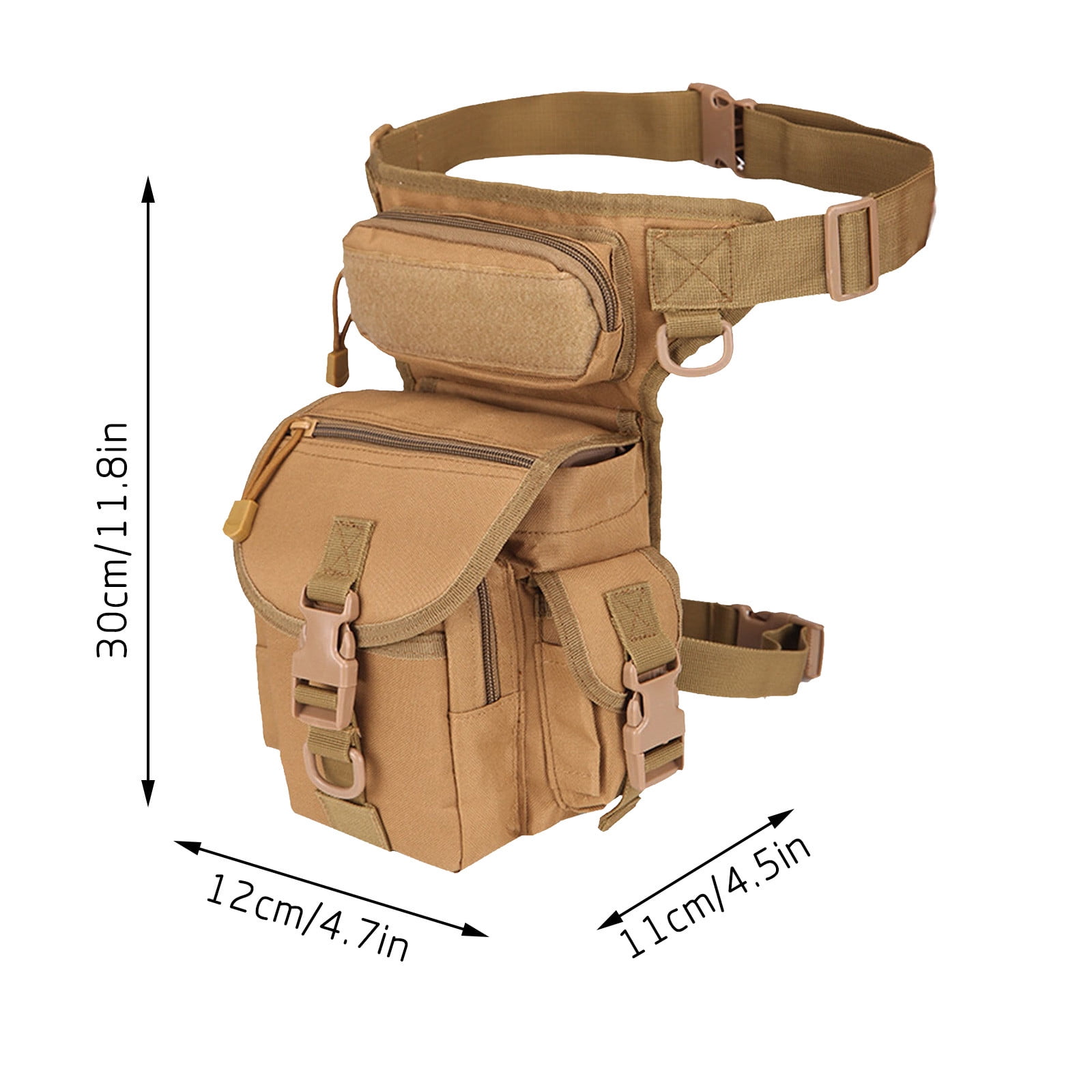 Vikakiooze Nylon Fanny Pack for Men Women with Compartment, Water ...