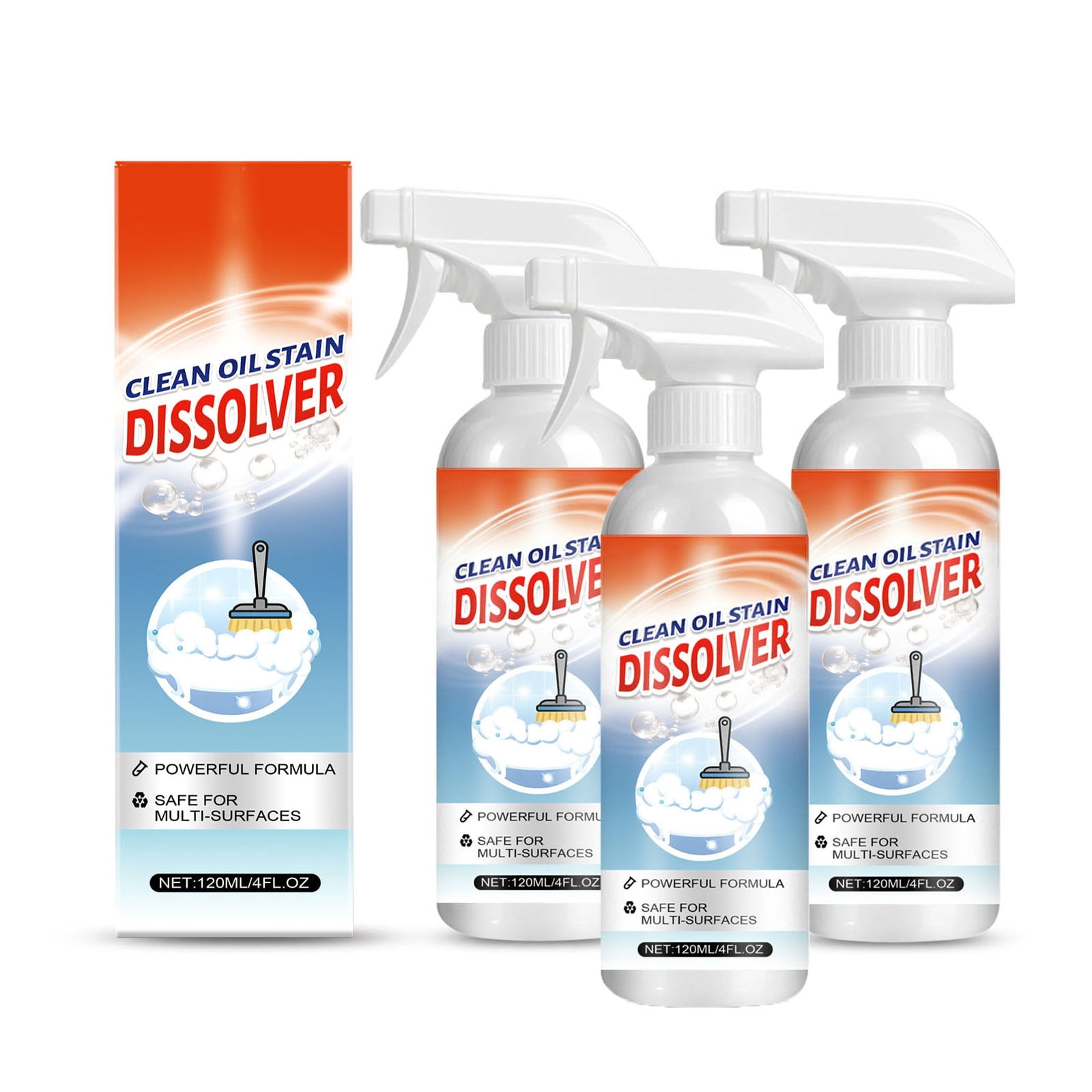 Vikakiooze Oil Stain Dissolver Cleaner 120ml Powerful Degreaser for ...