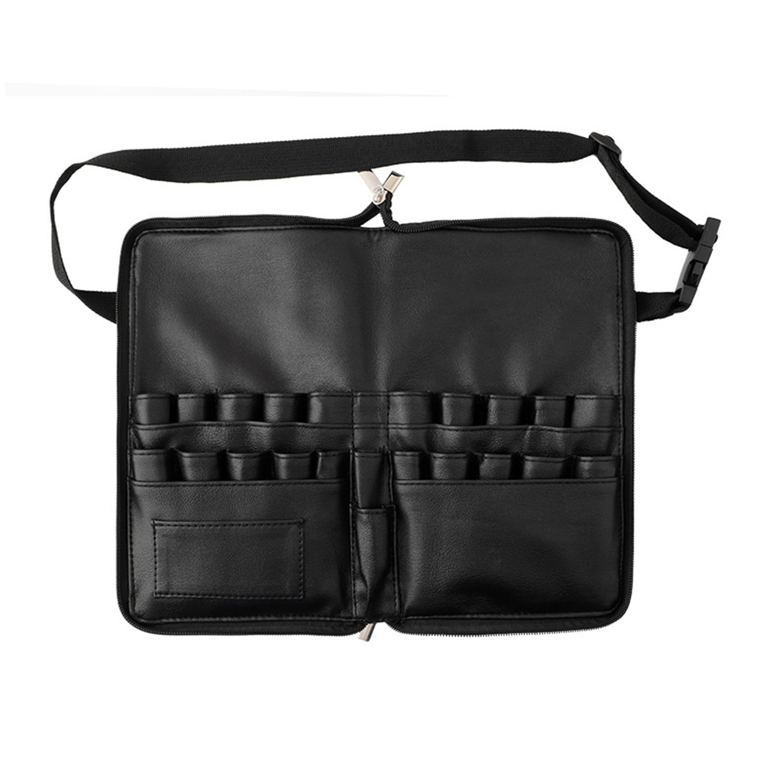 Vikakiooze Organizer Travel Makeup Case Portable Artist Makeup Travel Bag Waterproof Leather