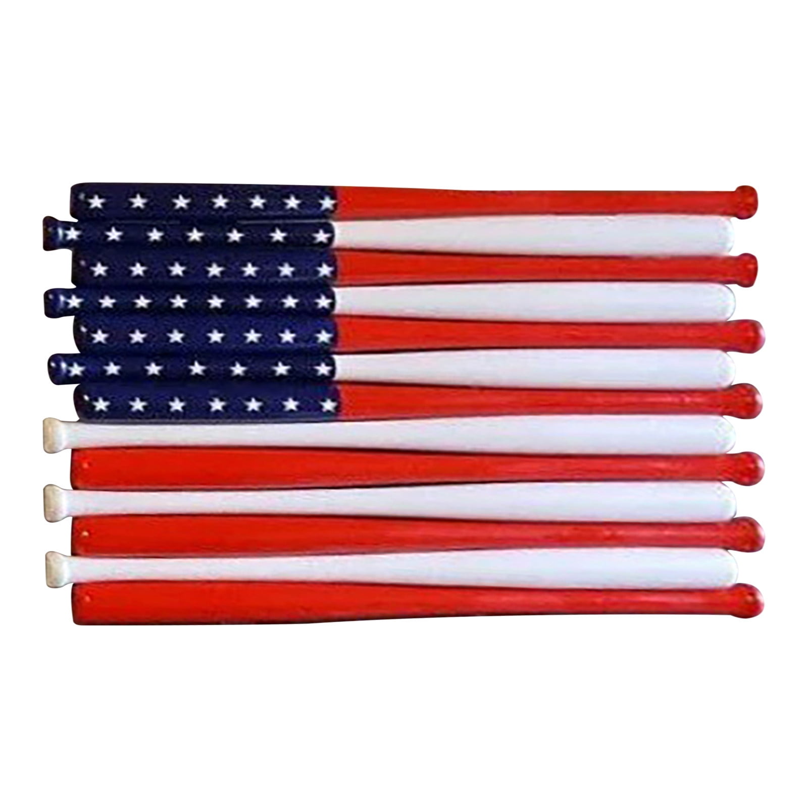 Vikakiooze Patriotic Flags With Sleeve Baseball Wooden Sculpture,4th Of ...