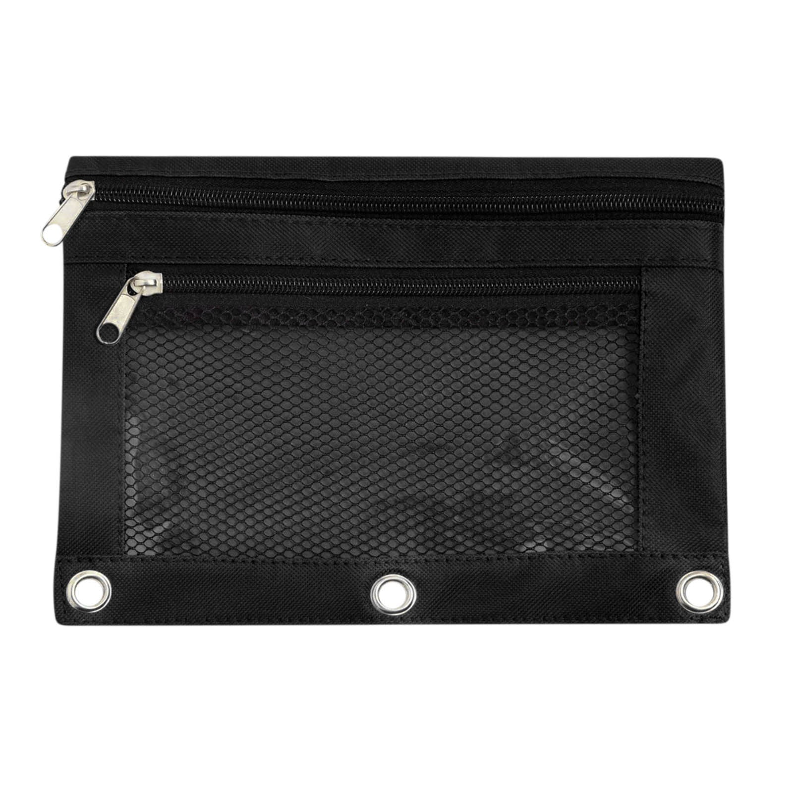TERGAYEE Pencil Pouch 3 Ring,Zipper Pulls Pencil Bags Case,3 Holes ...