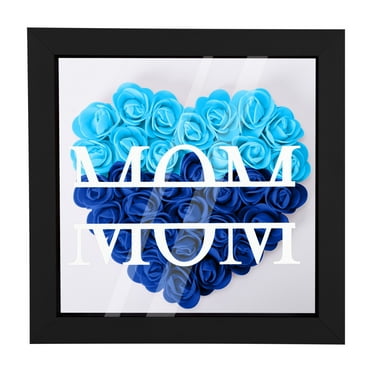Zeceouar Decorations Personalized Mom Flower Shadow Box With Name ...