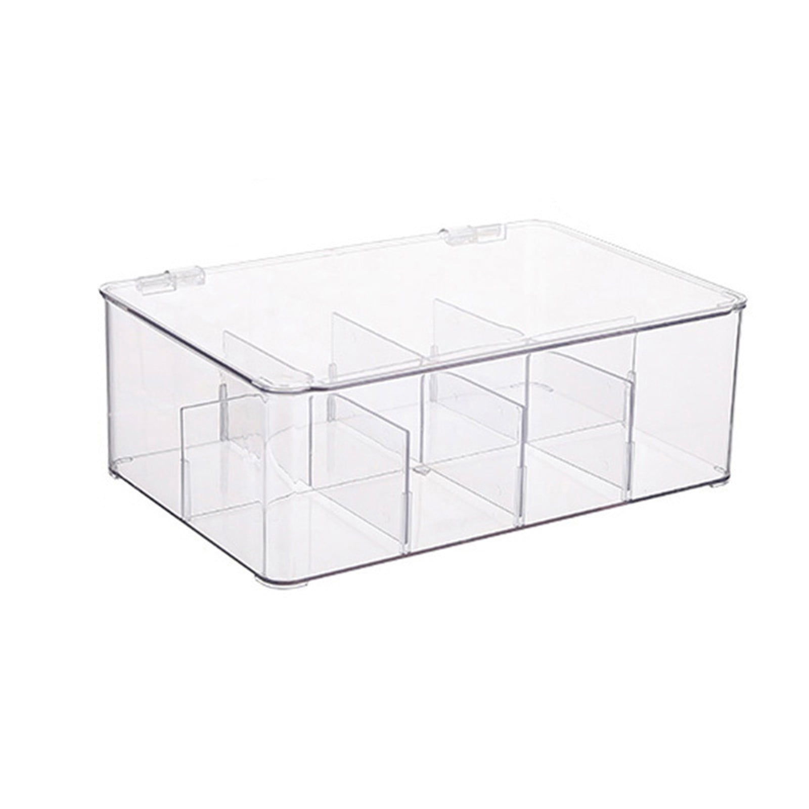 Vikakiooze Plastic Tea Bag Divided Storage Organizer Container Box With ...