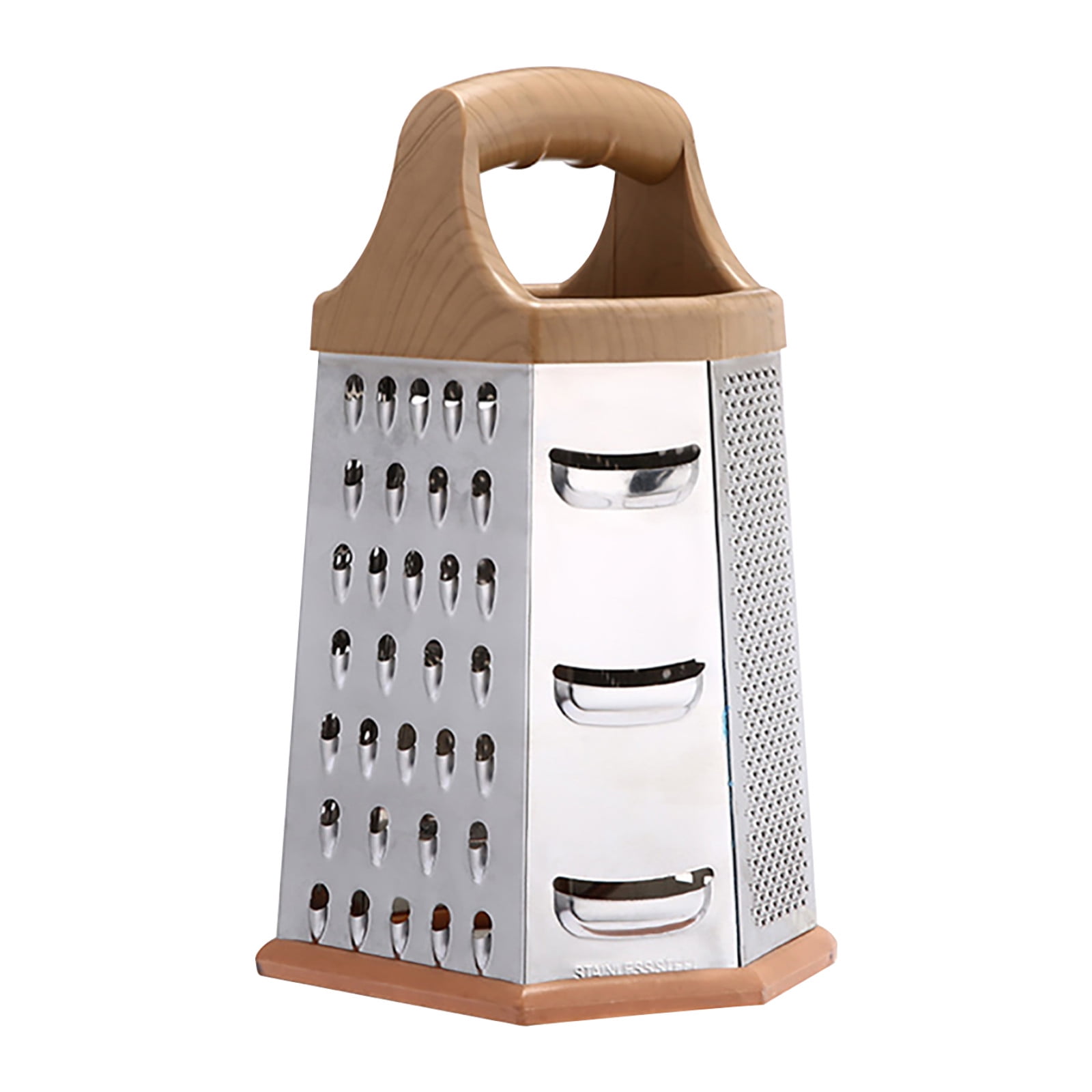 Vikakiooze Professional Cheese Grater - Stainless Steel, 4 Sides ...