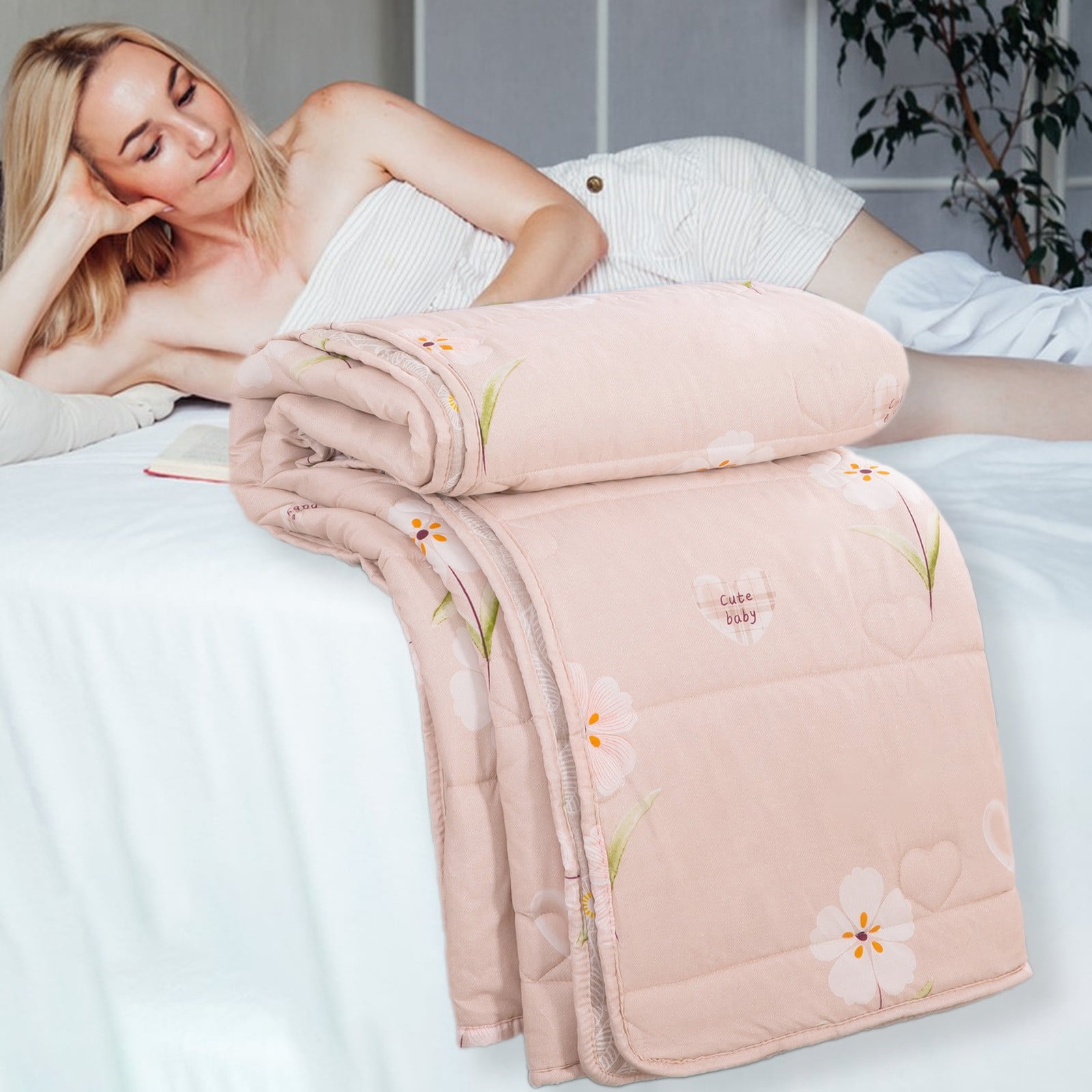 Vikakiooze Quilted Washed Summer Cooler Quilt Conditioner Napping Quilt - Walmart.com