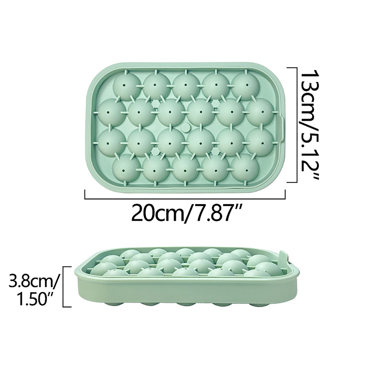 Vikakiooze Round With Lid & Bin Ice Ball Maker Mold For Freezer With ...