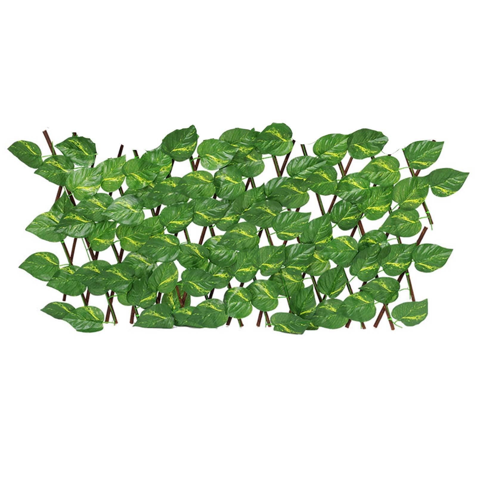 Vikakiooze, Simulation Fence Fence Telescopic Fence Fake Flower Green ...