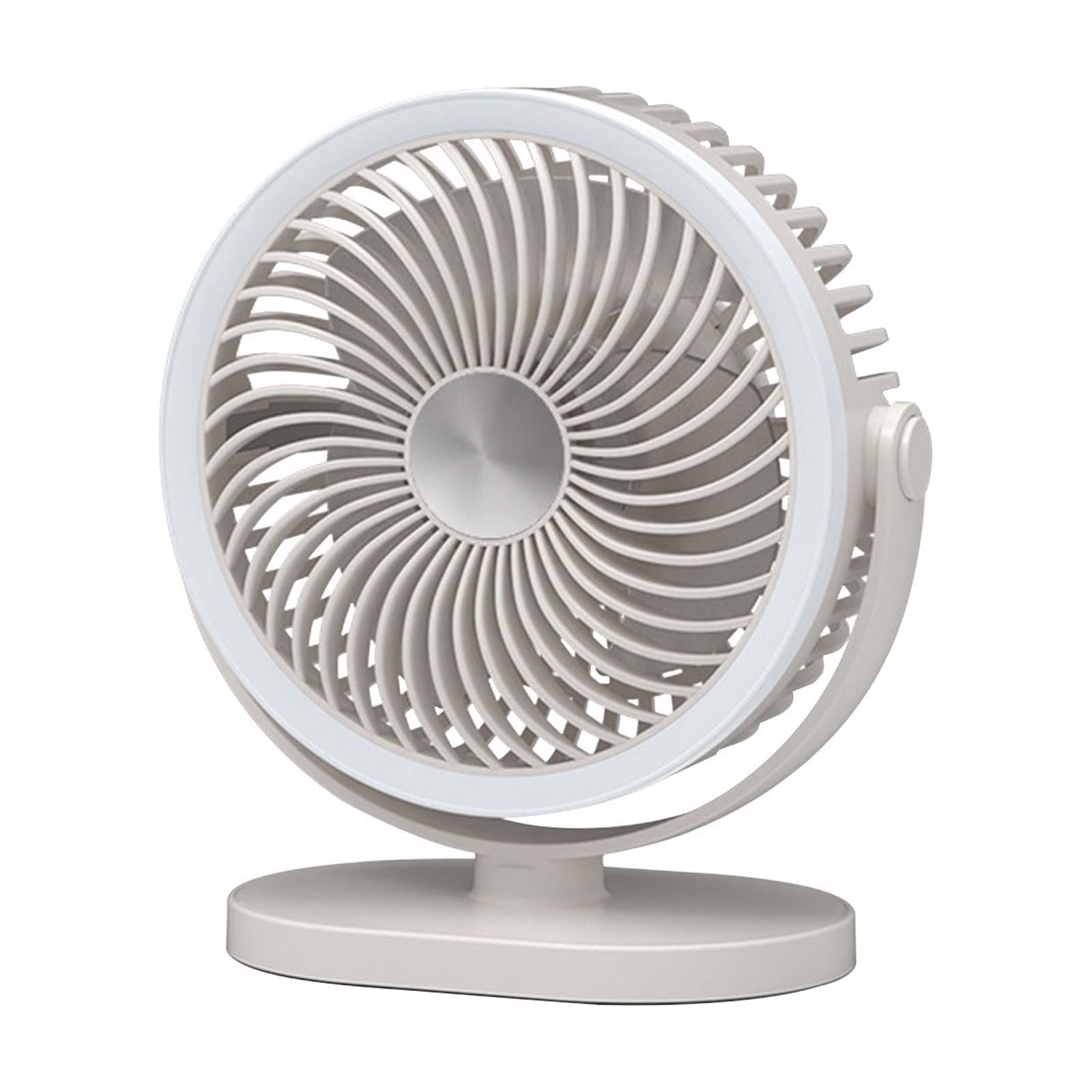 Vikakiooze Small Fan Outdoor Desktop Night Light Usb Rechargeable Fan ...