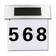 DMDUOU Solar Powered Address Sign, Lighted LED House Numbers ...