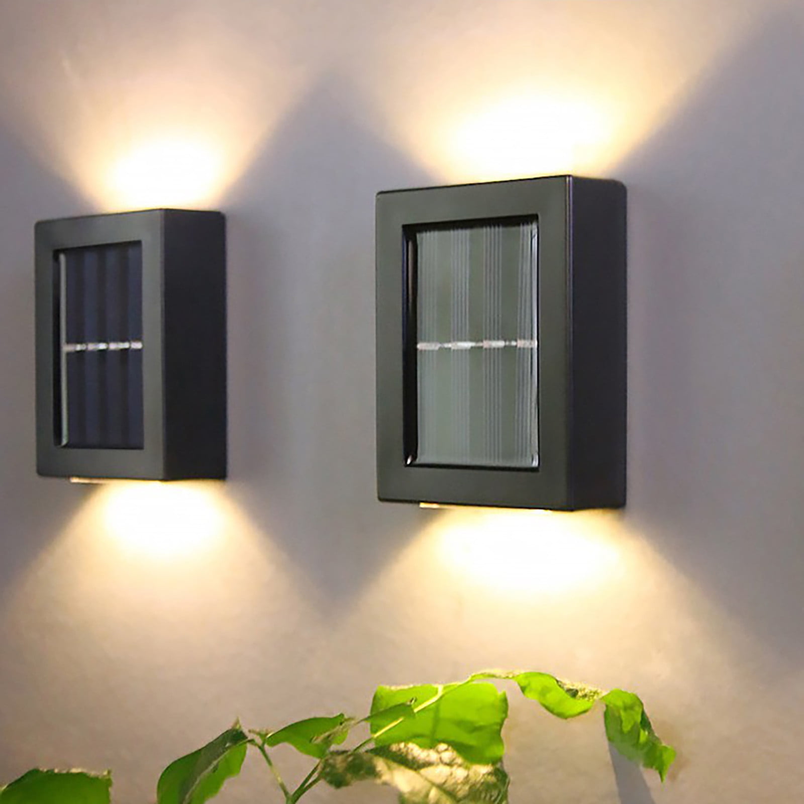 Vikakiooze Solar Outdoor Garden Wall Lamp Waterproof Outdoor Courtyard ...