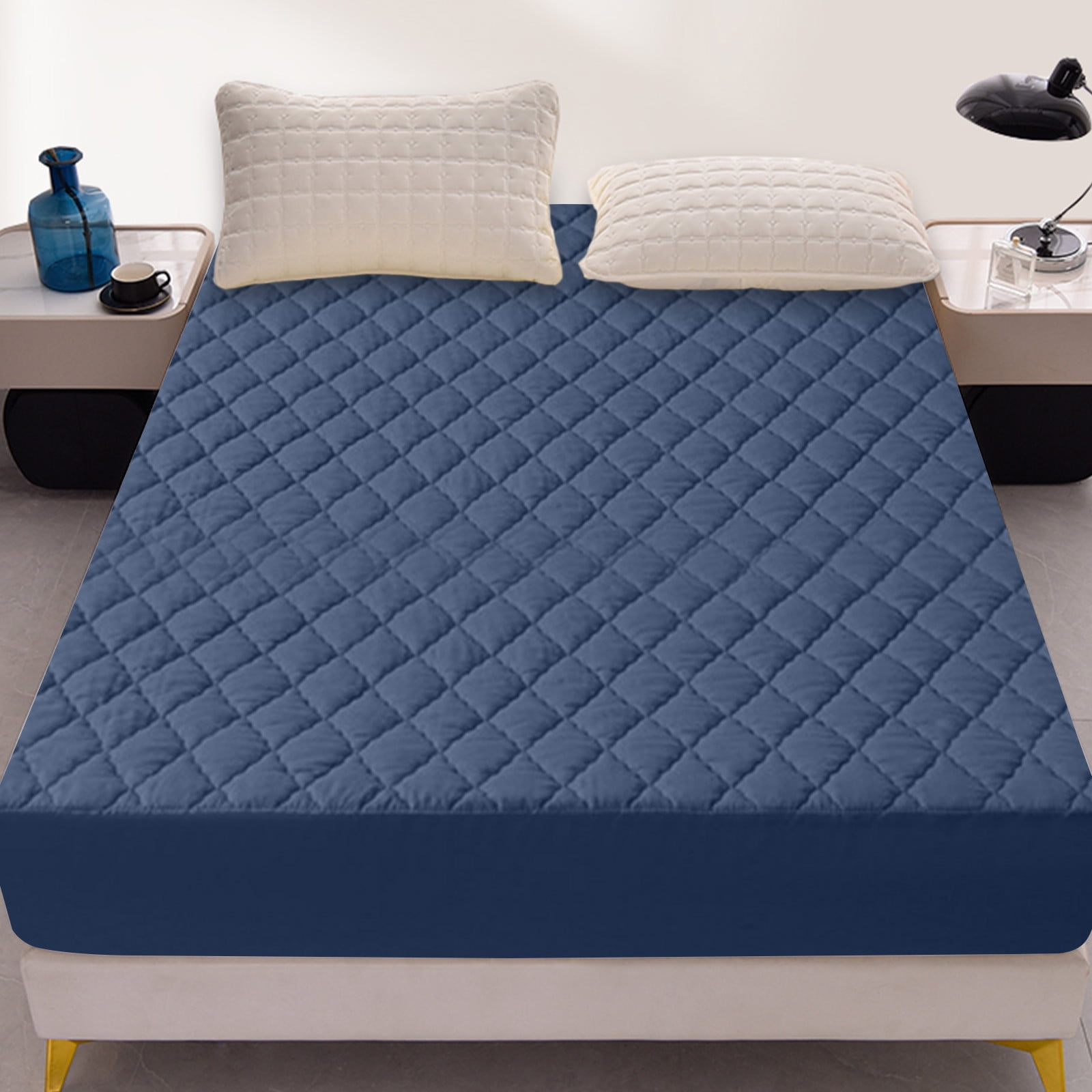 Vikakiooze Splashproof Laminated Cotton Bed Hat Diaper Sheet Mattress ...