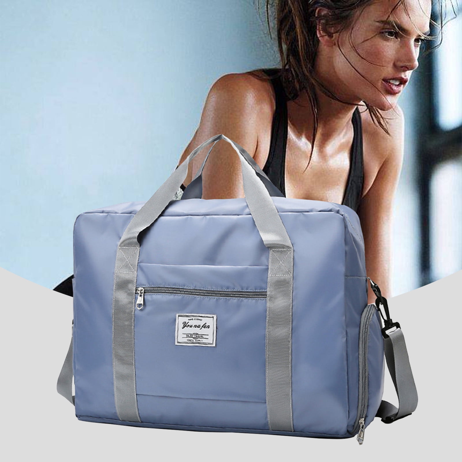 Vikakiooze Sports & Duffle Bag - Foldable Weekenders Bag For ing Women ...