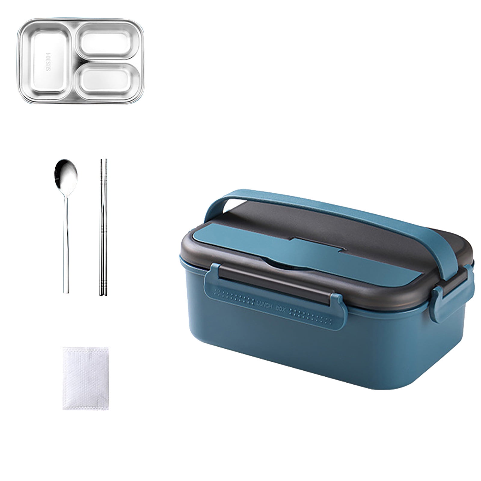 Vikakiooze Stainless Steel Self-Heating Bento Box with Spoon and ...